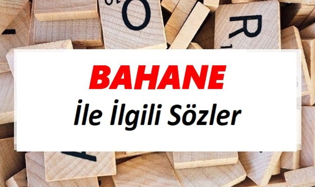 Bahane İle İlgili Sözler - Sözler - Gulum.net