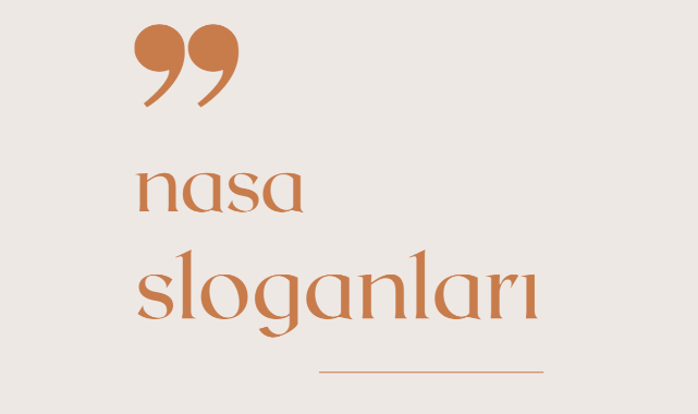 NASA İle İlgili Sloganlar